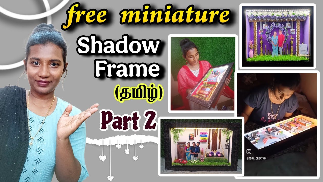 இலவச Miniature shadow box frame making class ( part 2) for beginners ...