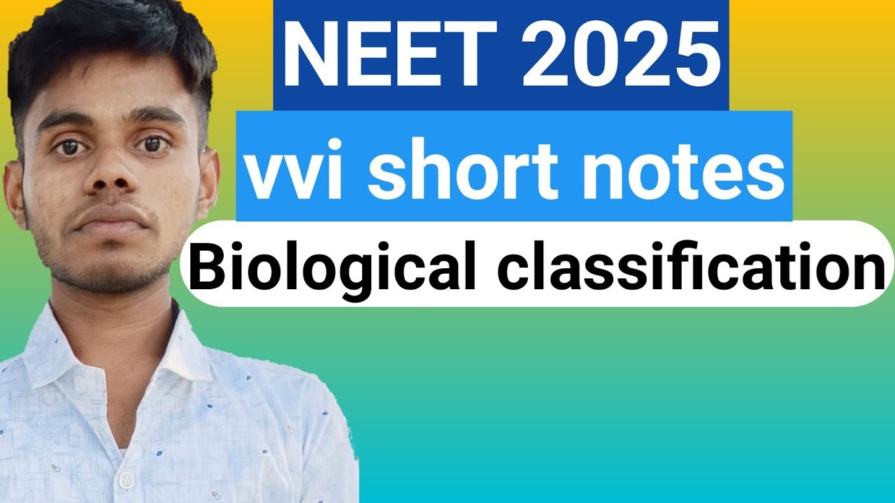 Biological classification important short notes for neet 2025 ...