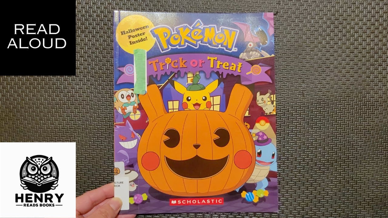 Henry Reads Pokemon: Trick or Treat | Read Aloud Kids Books - YouTube