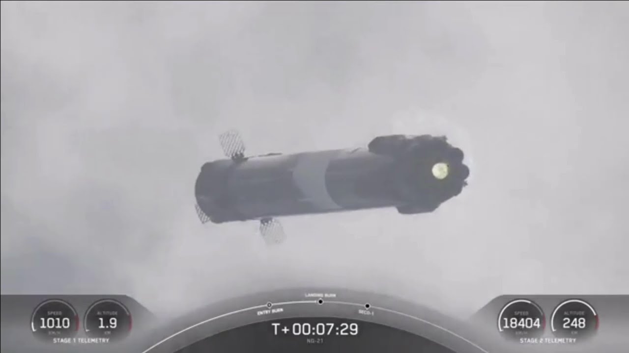 Falcon 9 First-Stage Booster Rocket Return to Earth 🚀 - YouTube