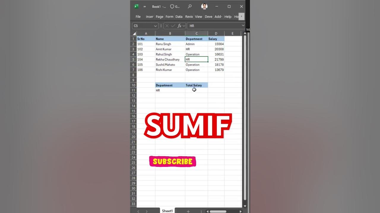 Sumif How To Use Sumif Function In Excel Sumif Formula Kaise Lagaye Excel Excelformula
