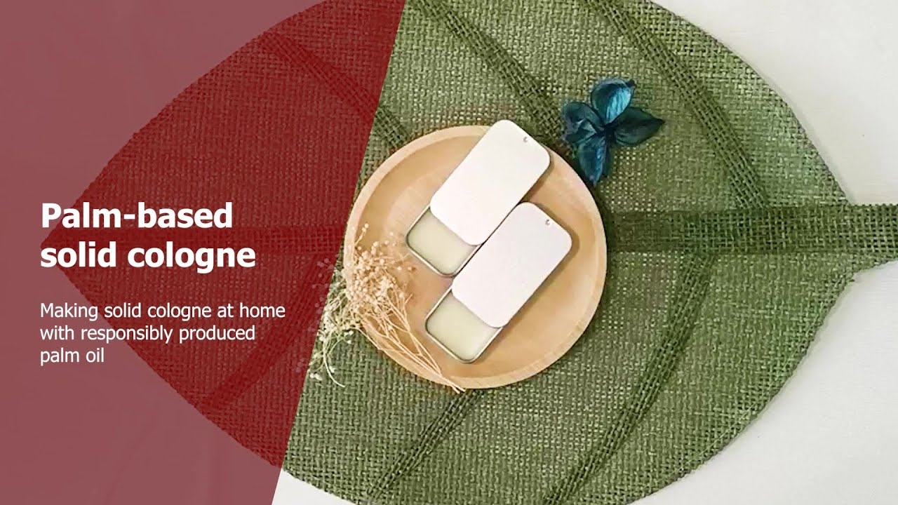 How to make palm-based solid cologne - YouTube