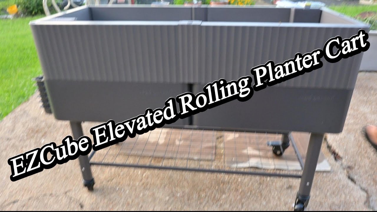 Unboxing Vego EZ Cube Planter Rolling Cart - YouTube