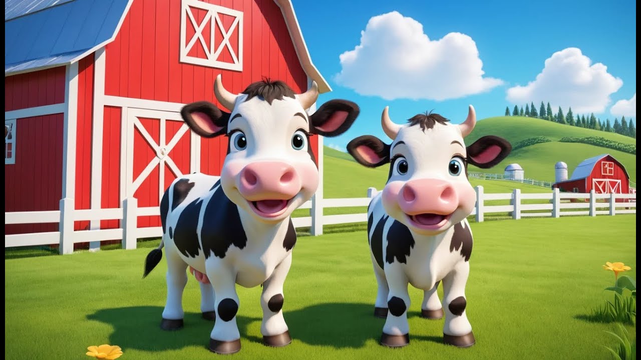 Baby Cow Say Moo Moo Moo | Fun Farm Animal Song for Kids | Mooing Cow ...