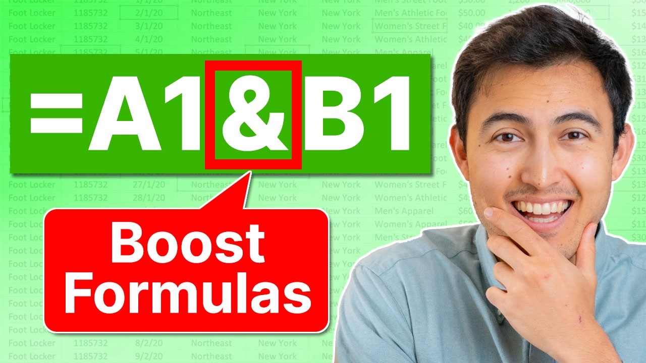 Make Excel Formulas Flexible with the "&" Sign - YouTube