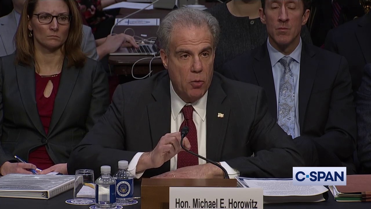 Justice Department Inspector General Michael Horowitz Testifies - YouTube