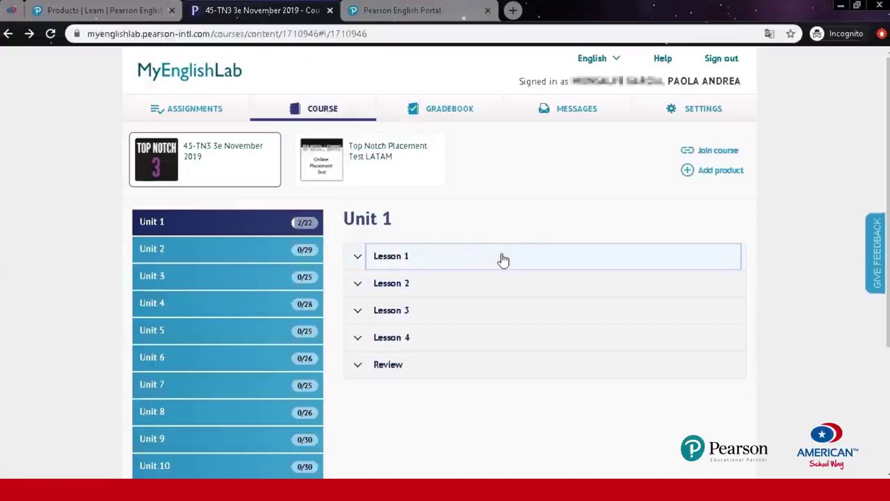 Tutorial funcionamiento de la plataforma My English Lab de Pearson ...