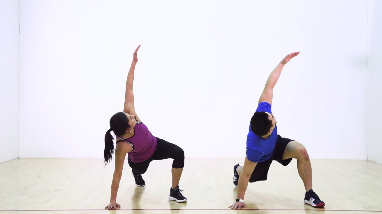 Hip Stretch With Twist Youtube