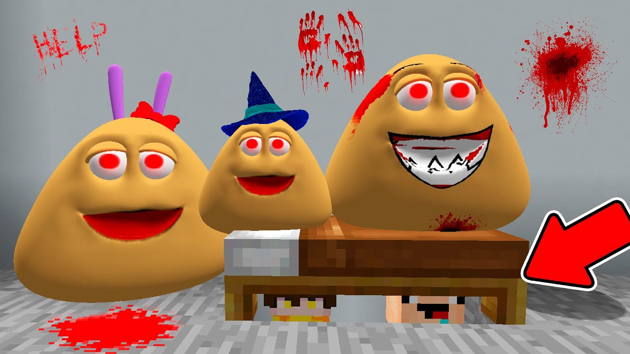 ¡Nos ESCONDEMOS de LA FAMILIA POU.EXE en su CAMA! 🤫 | Michi Miau y Bebe ...