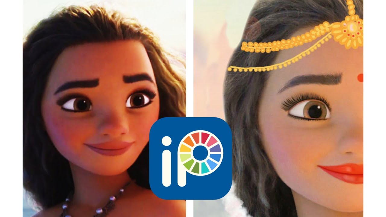 Transforming Disney, s moana into a South Indian bride.. - YouTube