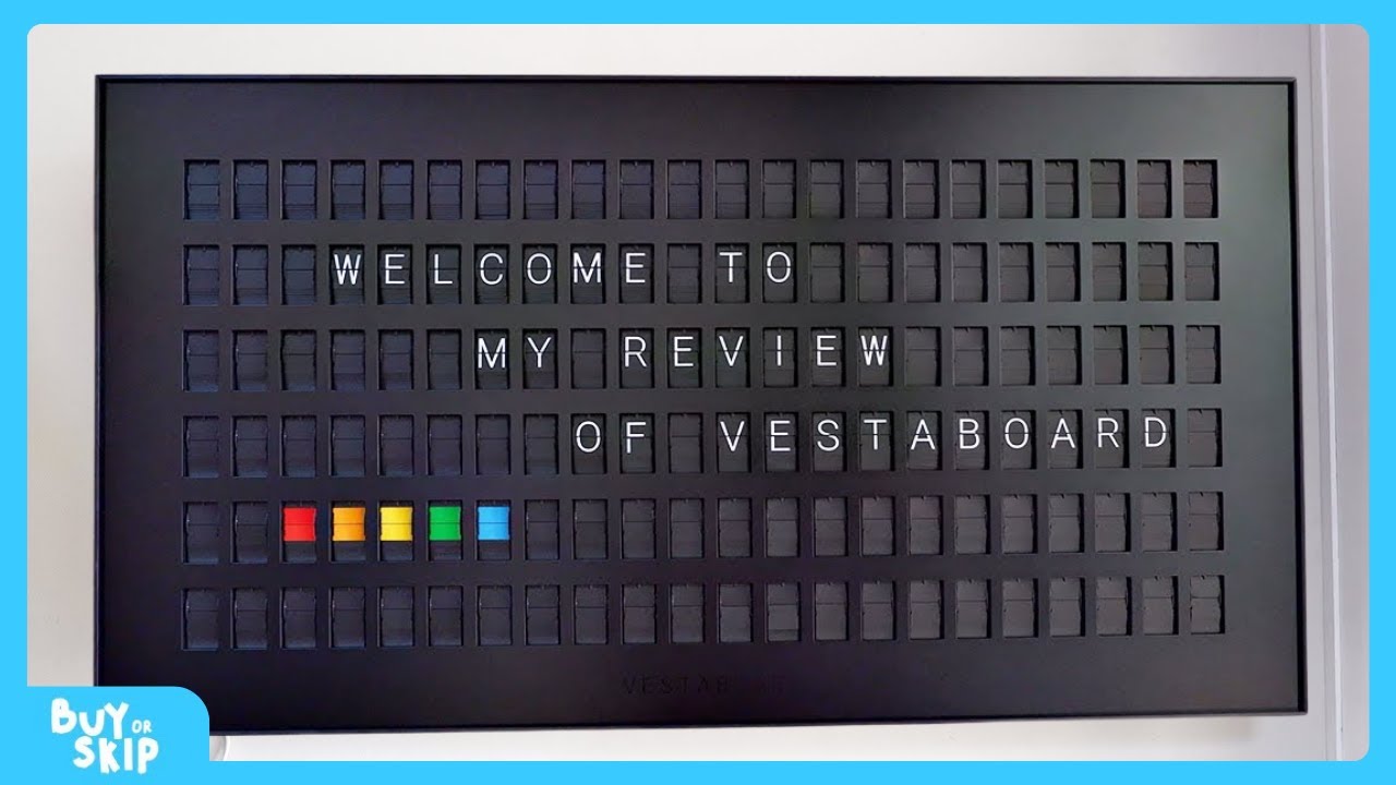 $3,000 Messaging Display?! Vestaboard Review - YouTube