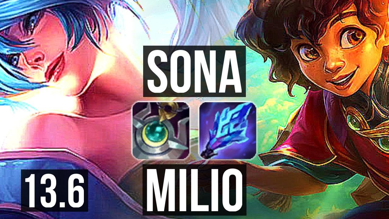 SONA & Jinx vs MILIO & Cait (SUP) | 600+ games, 1.1M mastery, 2/2/9 ...