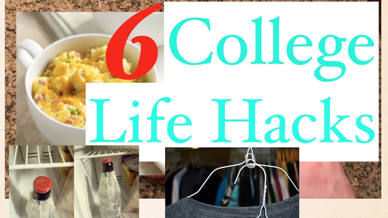 6 College Life Hacks for LAZY College Students!!! 2016 // Eric Garske ...