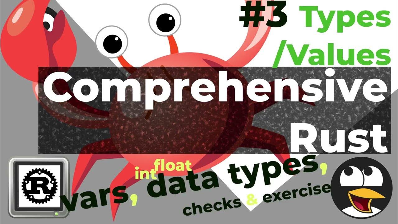 Comprehensive Rust #3 Types & Values (day1 morning p2) | learning #rust, #google's open guide ...