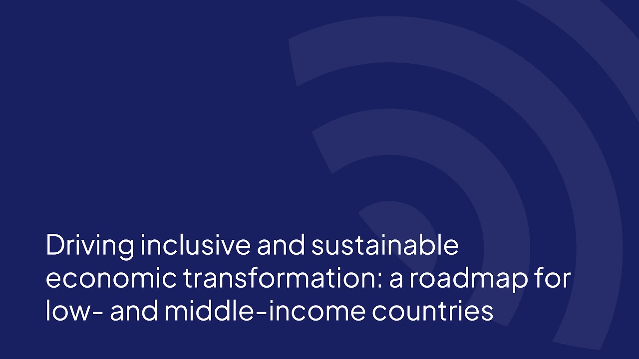 Driving inclusive and sustainable economic transformation: a roadmap ...