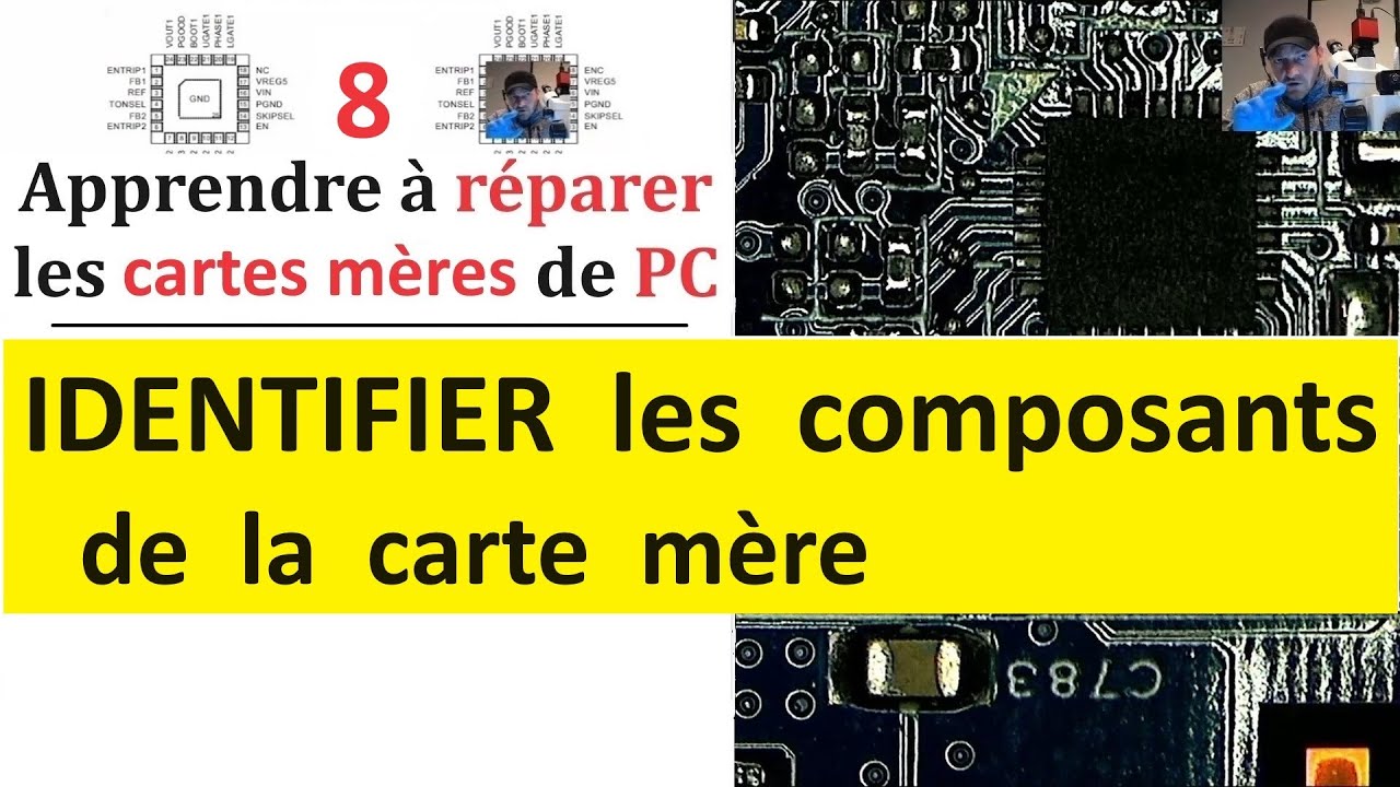 Identifier les composants de la carte mère d'un PC portable - YouTube