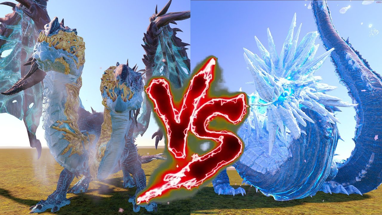 Chaos Frost Dragon VS Frost Wyrm. Total War Warhammer 3 - YouTube