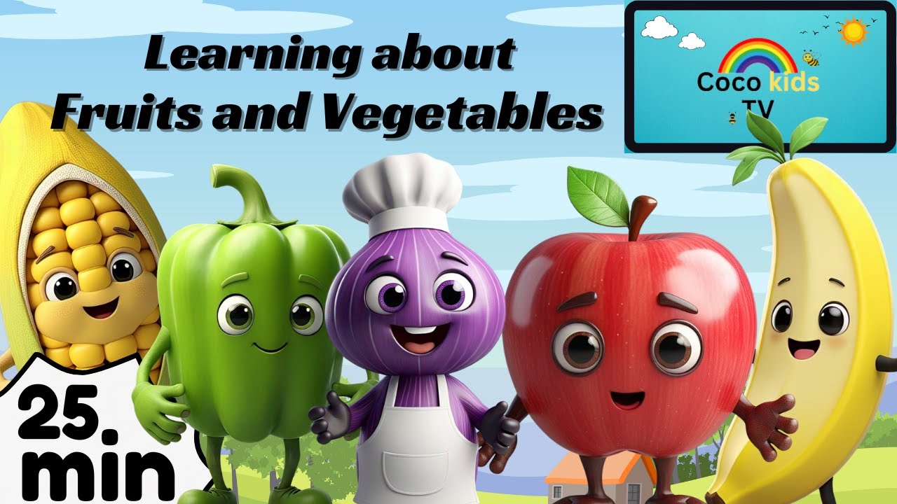 Learn About Fruits and Vegetables | Fun and Easy Education for Kids by ...