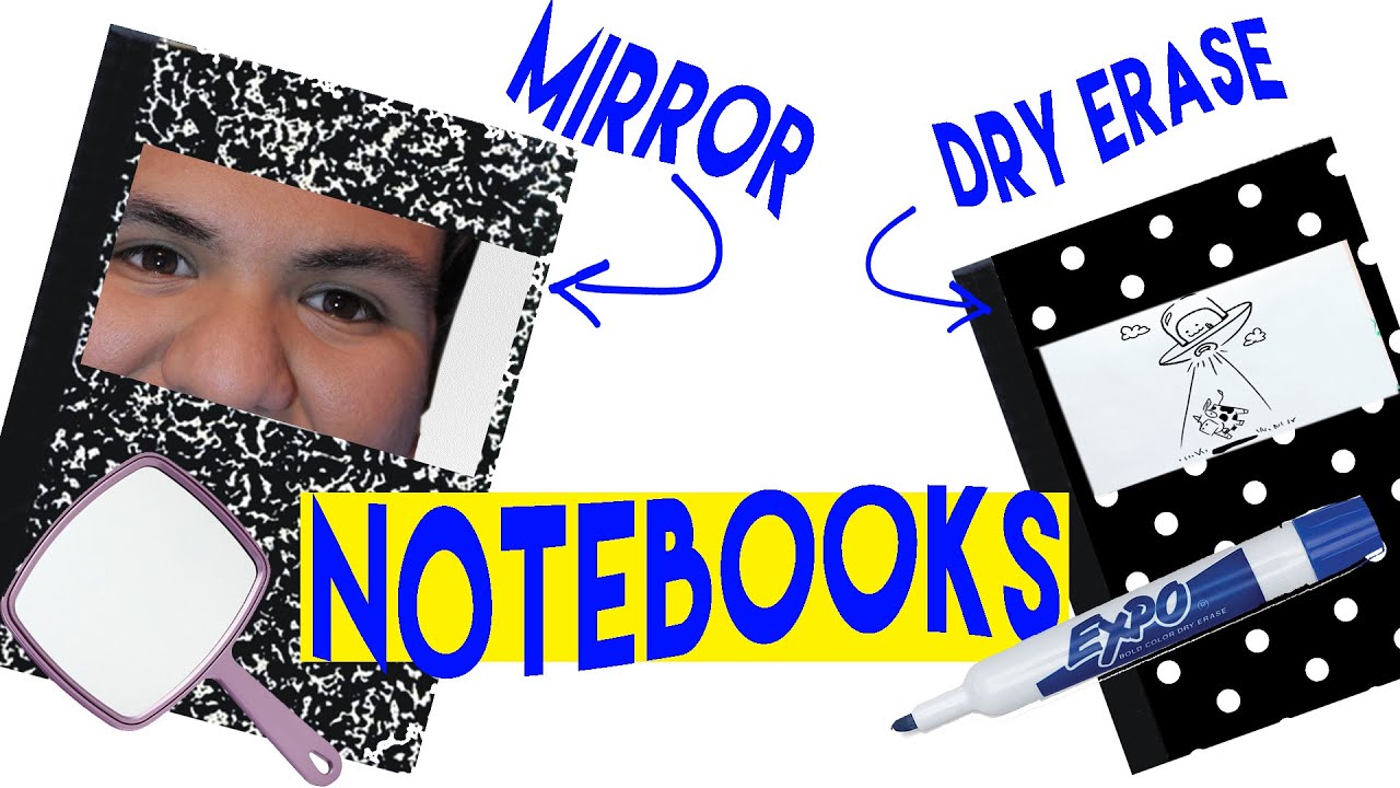 DIY | Notebook Upgrades - BACK TO SCHOOL DIY!!! HOW TO MAKE A MIRRORED ...