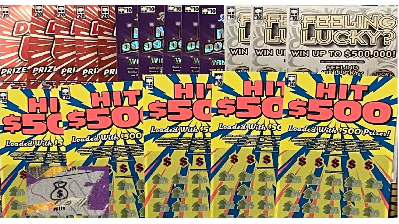 SC New Hit 500 & Feeling Lucky Instant Scratch-Off Lottery 🎟 Ticket ...