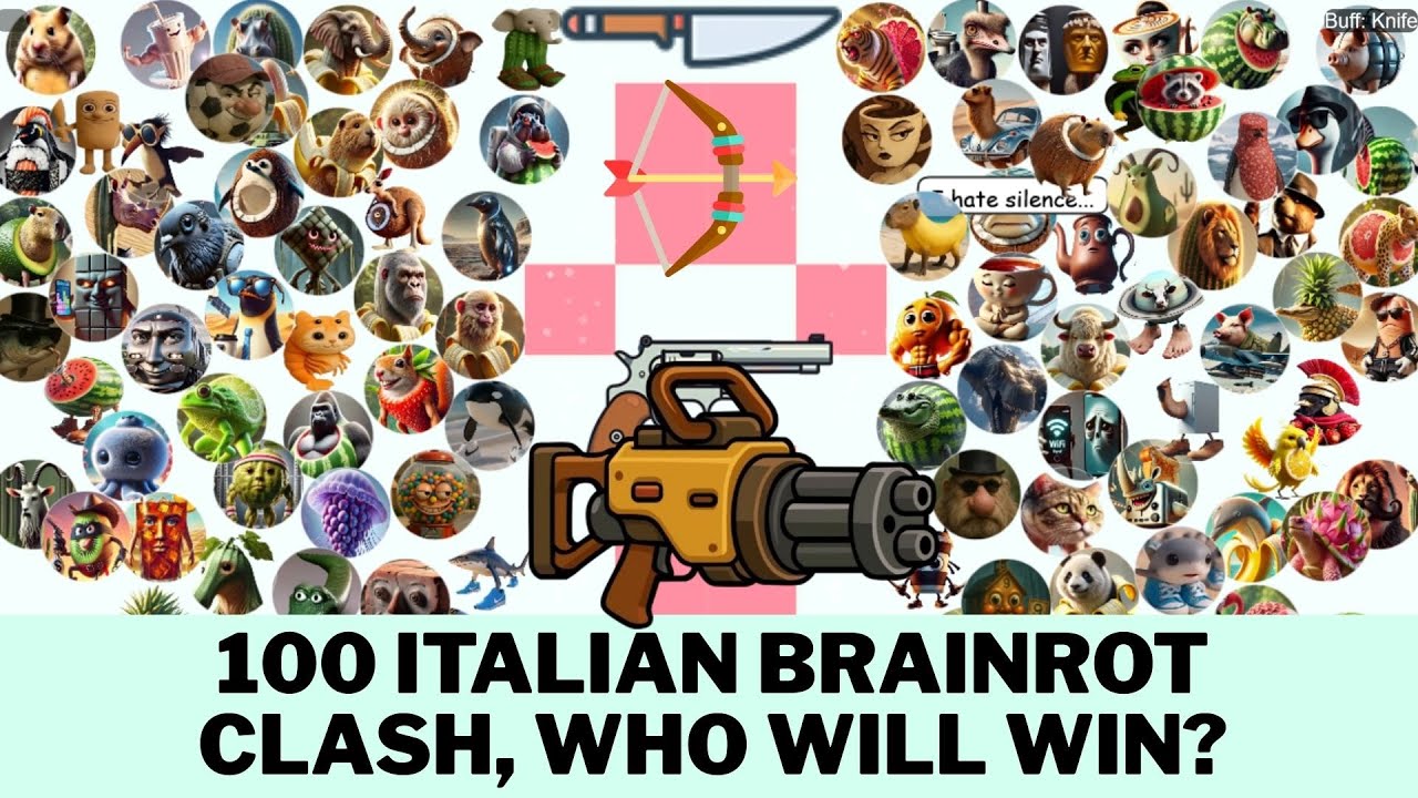 100 ITALIAN BRAINROT BATTLE ROYALE, WHO WILL WIN!? - YouTube