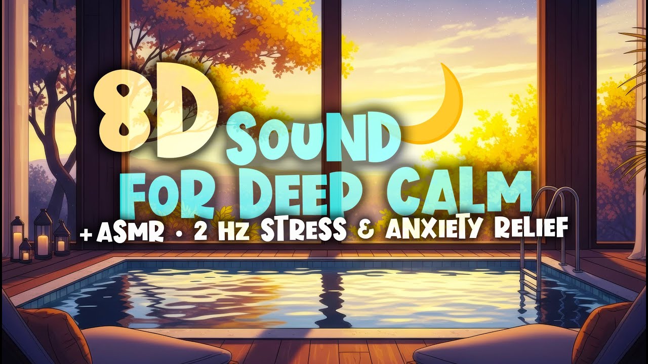 Anxiety & Stress Relief 🌙 2 Hz 8D Sleep Music + ASMR for Deep Calm ...