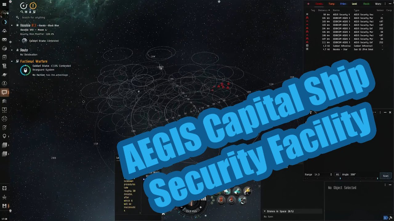 AEGIS Capital Ship Security Facility low sec site showcase | EVE Online ...