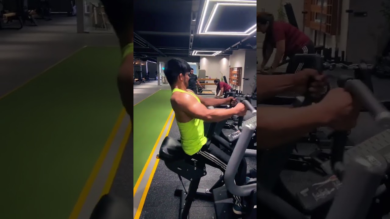 Seated rowing #BackWorkout #backday - YouTube