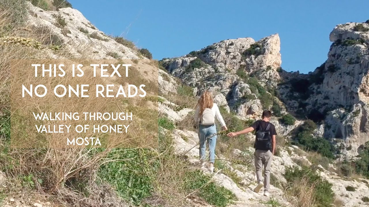 hiking through the valley of honey in Mosta, Malta - YouTube