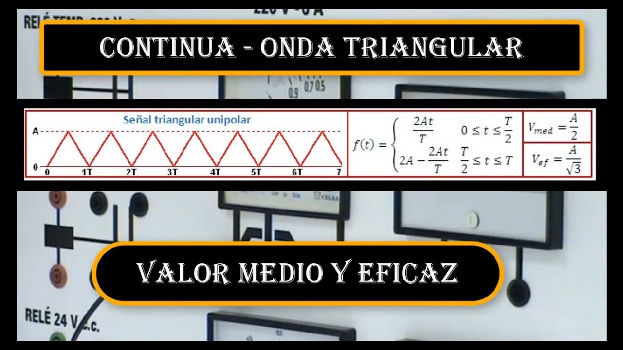 17 - Ejemplo 9 - Valor Medio y Eficaz - Onda Continua - Triangular ...