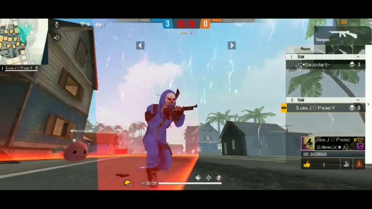 Free fire Best Raister v/s David 1 v 1 cs Rolex gamer - YouTube