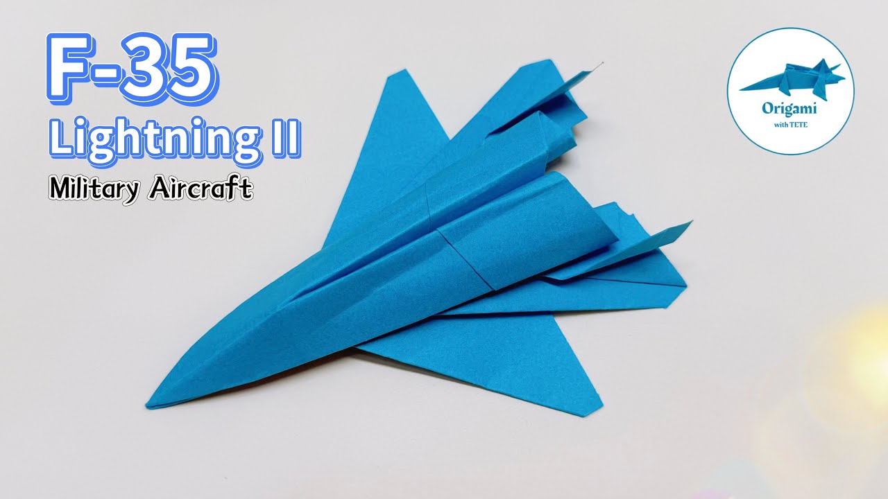 🔥Upgraded F-35 Paper Jet Tutorial – Fold Your Own Stealth Plane! - YouTube