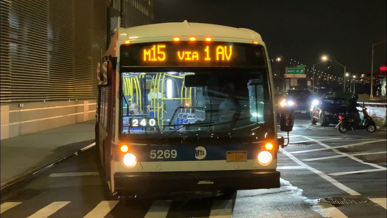 East Harlem-125th St Bound 2012 Novabus LFSA 5269 M15 Local Bus At ...