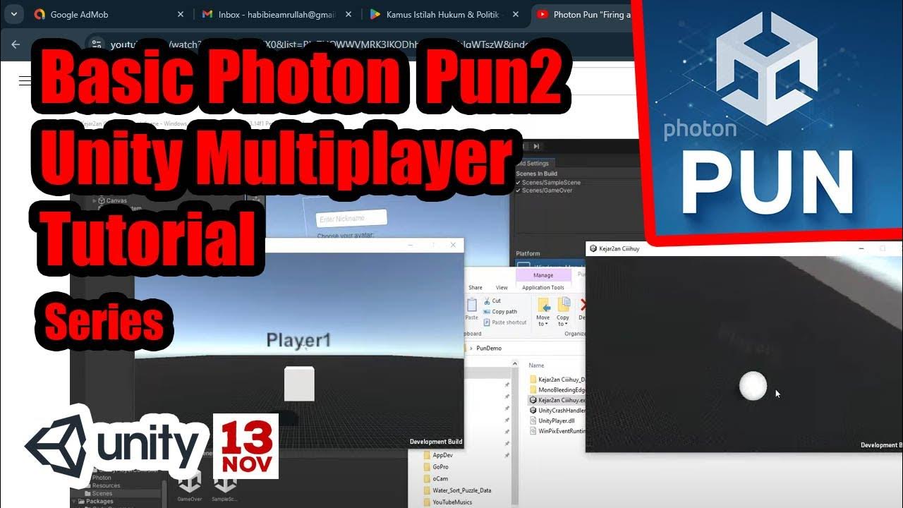 Photon Pun "Firing a Bullet" to kill the other player - Unity Multiplayer Tutorial - YouTube