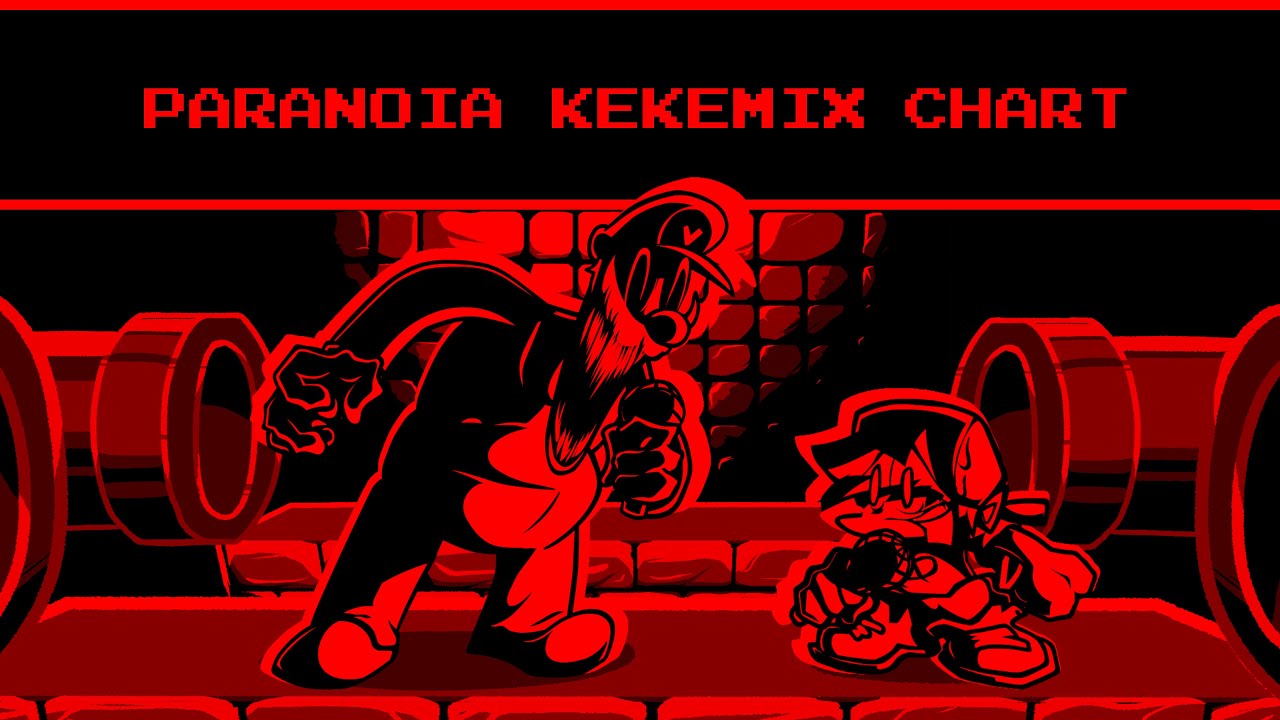 FNF Mario's Madness V2: Paranoia Kekemix Chart - YouTube