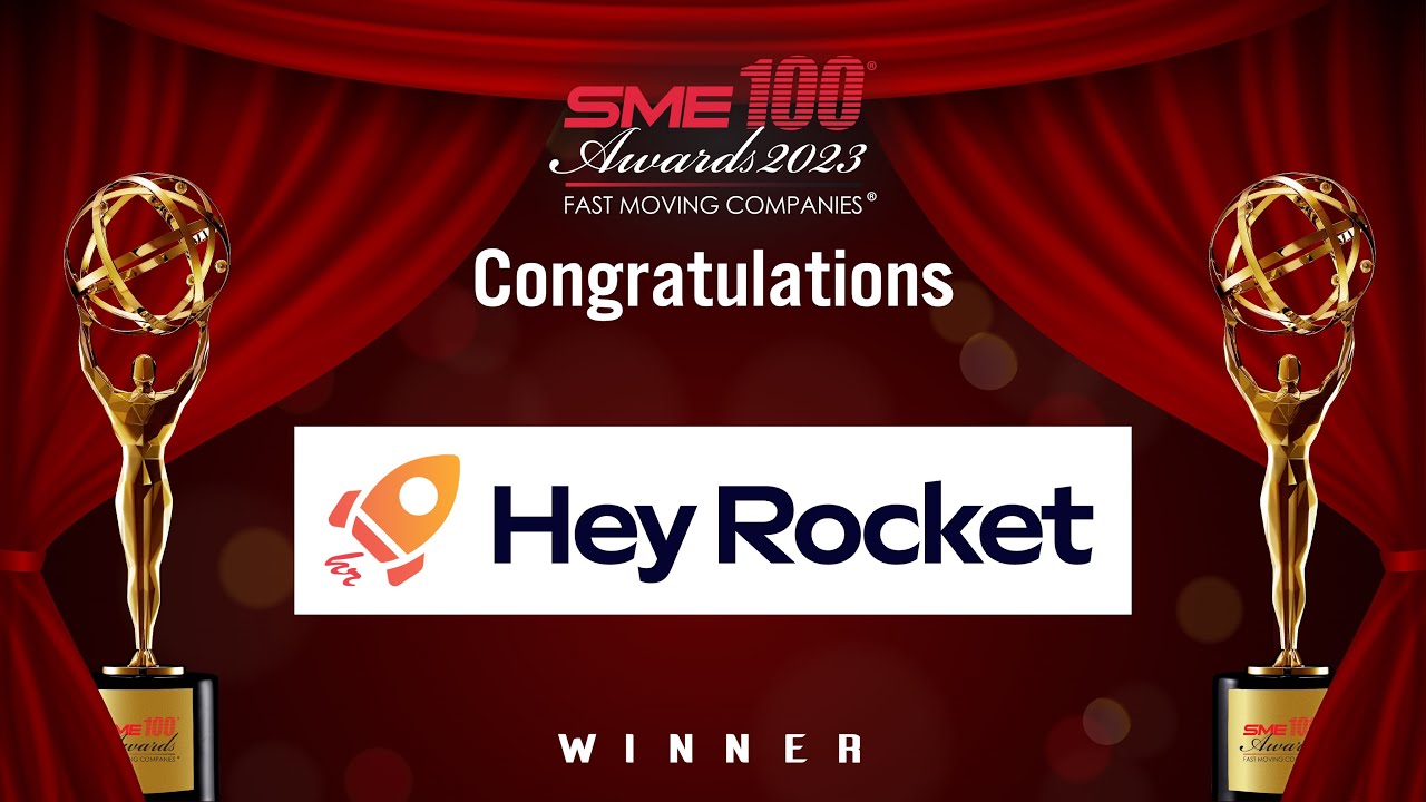 Winner of Singapore SME100 Fast Moving Companies 2023 - HEY ROCKET PTE LTD - YouTube