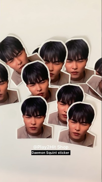 Daemon Squint stickers | MEME 🤩 #playsuperkind #Daemon #Kpop - YouTube
