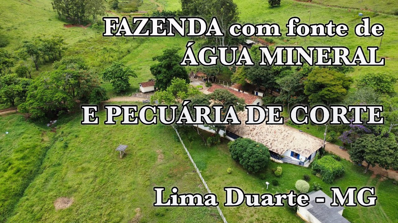 FAZENDA com fonte de água mineral 144 hectares 📍Lima Duarte - MG 💰R$5. ...