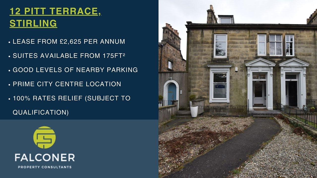 Prime Office Suites To Let – Stirling City Centre - YouTube