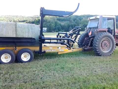Tubeline Techno Bale Operating In Field - YouTube