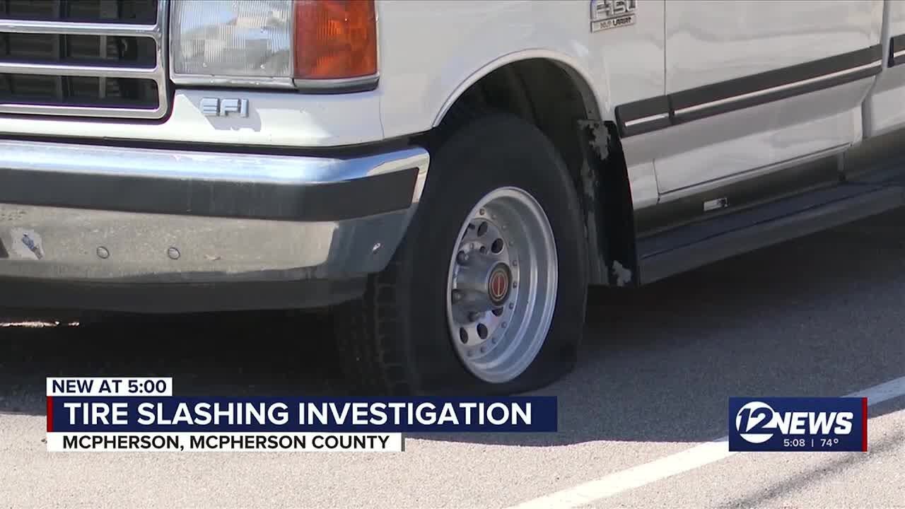 McPherson police asks for help in search for tire slasher - YouTube