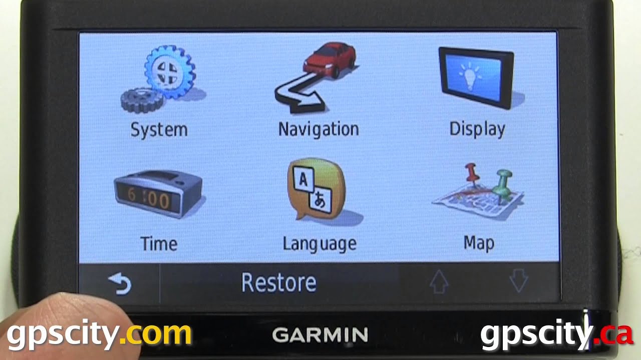 Map Screen Tutorial for the Garmin nuvi 54LM with GPS City - YouTube