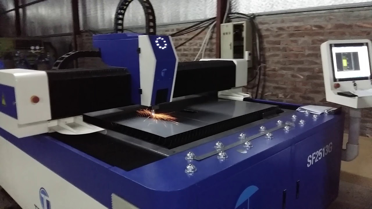 Fiber Laser CNC - Raycus 500W - lỗ 5mm - YouTube