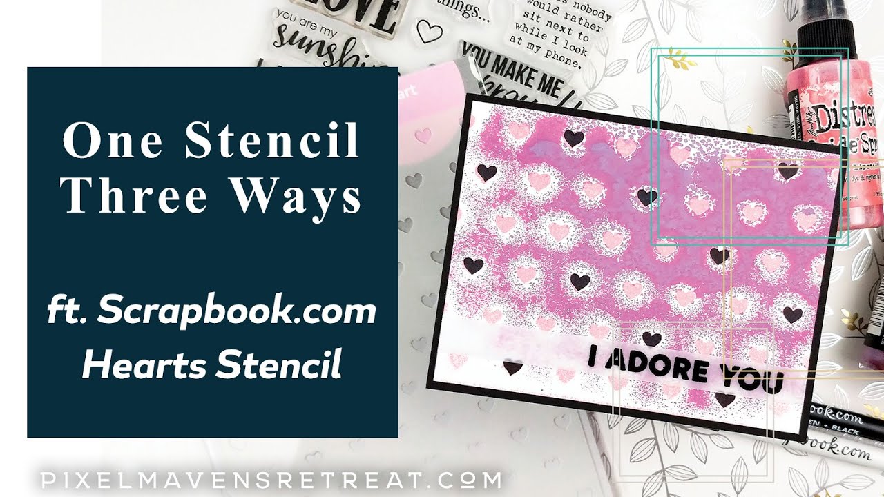 1 Stencil 3 Ways for Festive Friday