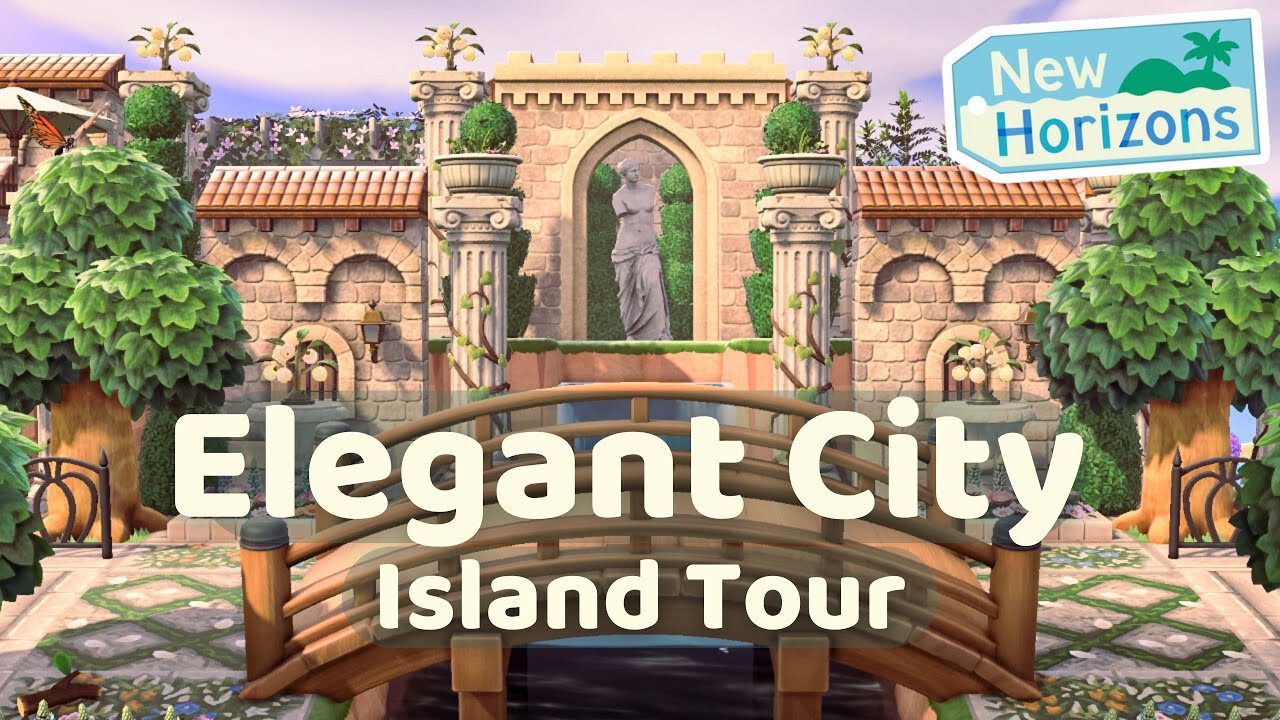 The Most ELEGANT City Island I've Ever Seen // Animal Crossing Island ...