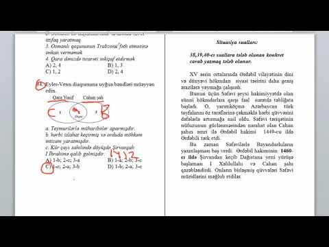 Azərbaycan tarixi 7-ci sinif  BSQ-2 suallarının video həlləri