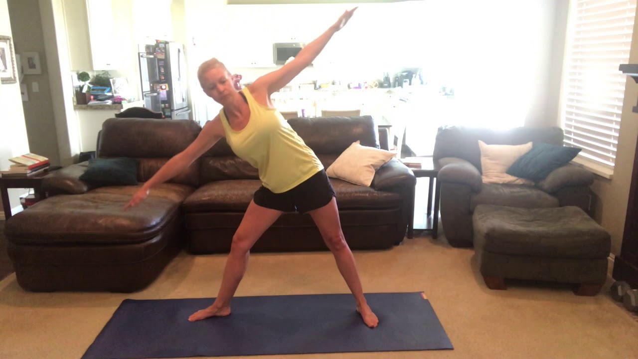 Basic yoga class - YouTube