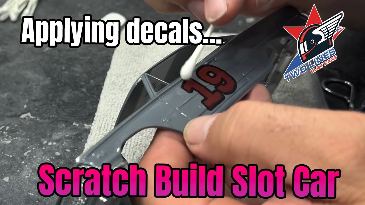 Scratch Build Slot Car.. Applying Decals! - YouTube