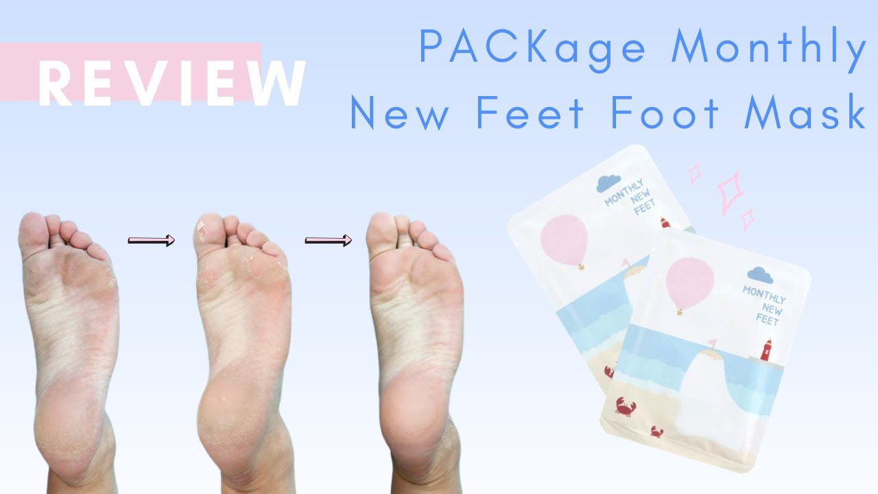 PACKage Monthly New Feet Mask Review - YouTube