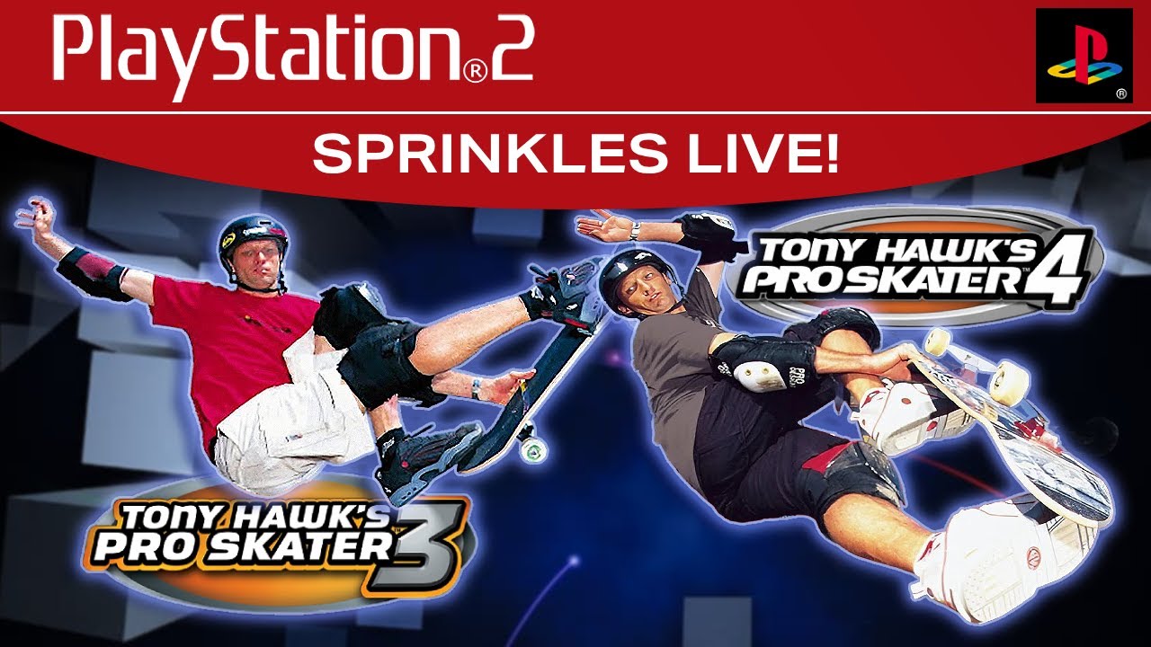 🔴 PS2 RETRO SERIES: Tony Hawk's Pro Skater 3 & 4! | Sprinkles Live ...